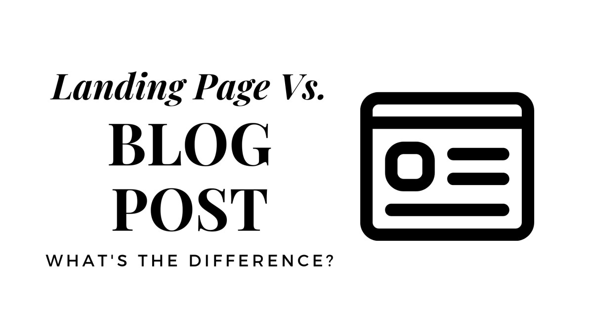 Landing Page vs. Blog Post: What’s The Difference? – Filip Konecny ...
